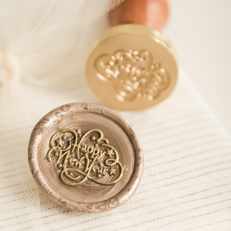 Happy New Year | Wax Seal Stamp – JessyAtSea | Wax Seal Shop